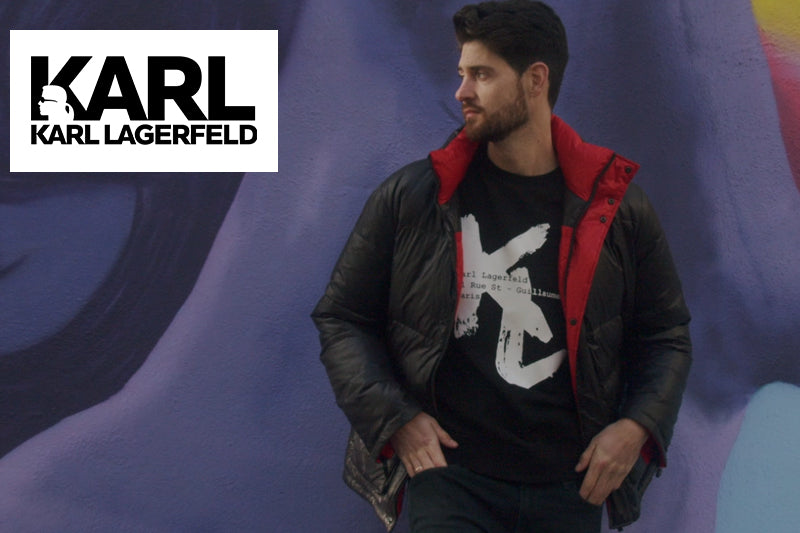 Get the Look featuring new reversible Karl Lagerfeld Jacket – Hanley & Co.